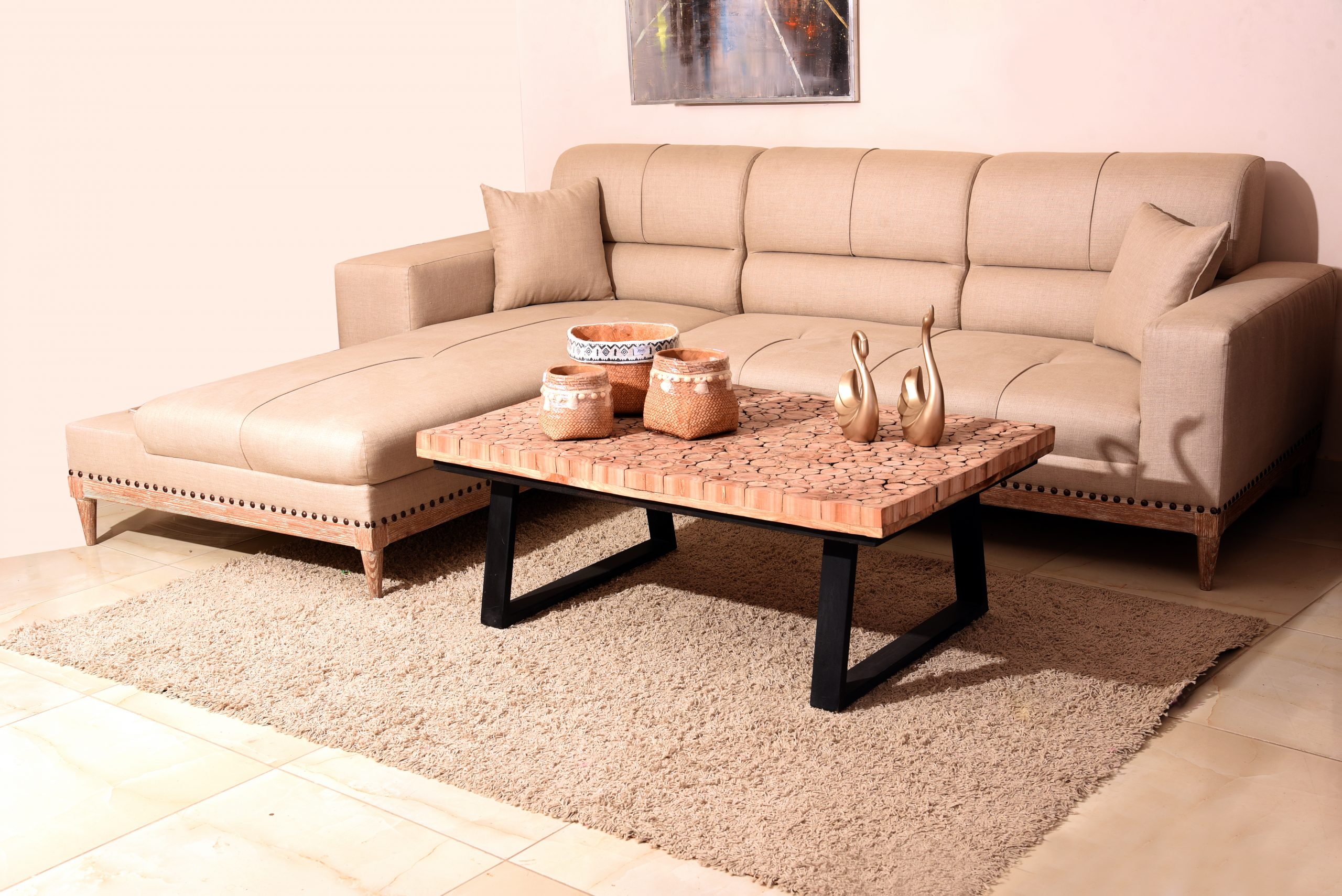 L Shape Sofa - SM Gallery